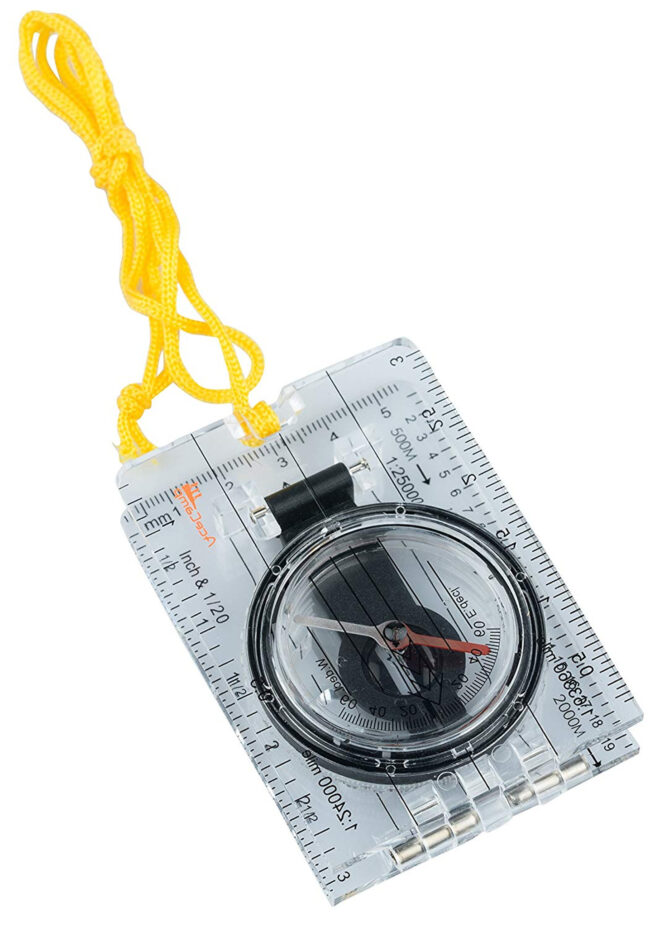 מצפן מתקפל ACECAMP FOLDING MAP COMPASS ּMIRROR | אלפיין סטייל